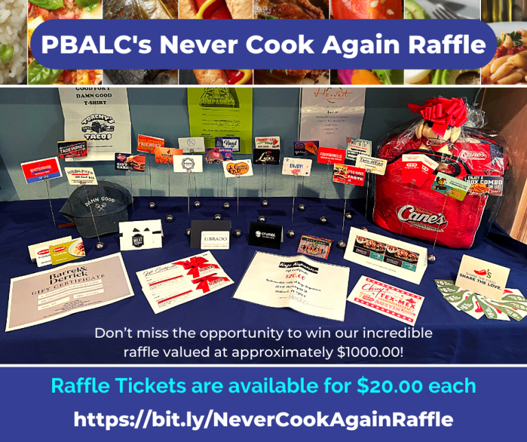 Never Cook Again Raffle | PBALC Events